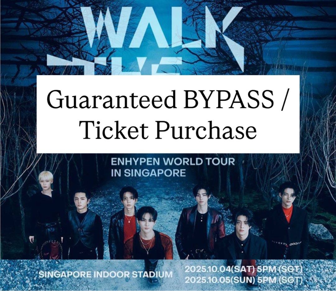 [TICKETS] ENHYPEN WALK THE LINE CONCERT SINGAPORE VIP STANDING CAT 1 2 ...