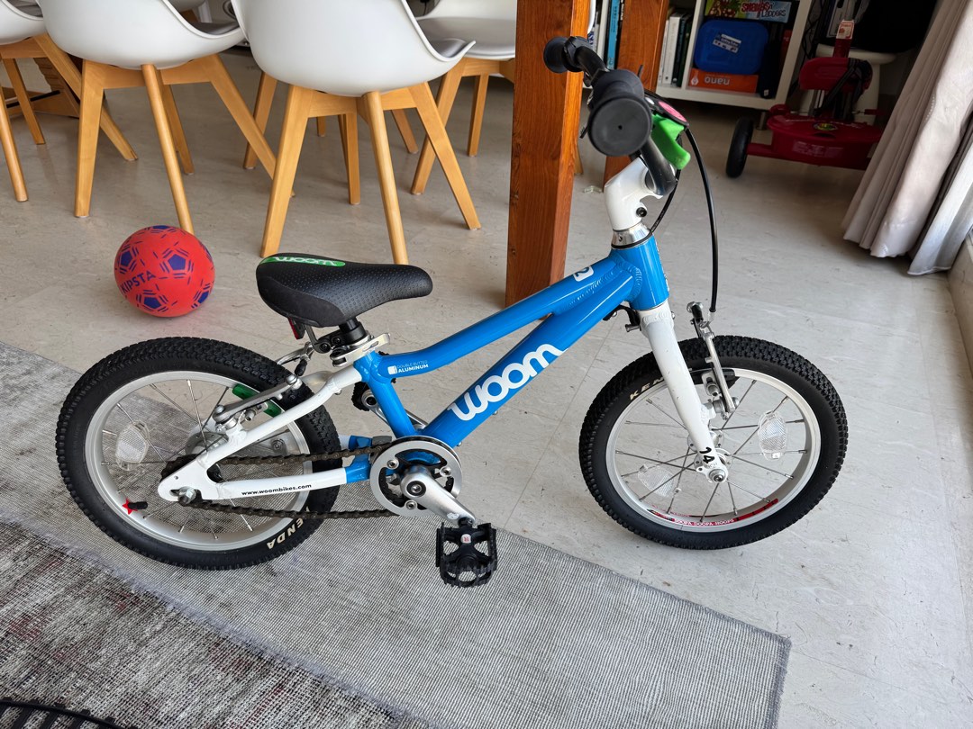 Woom 2 Original 14-inch Kids' Bike (3-5yo) - Blue (Best pedal bike to ...