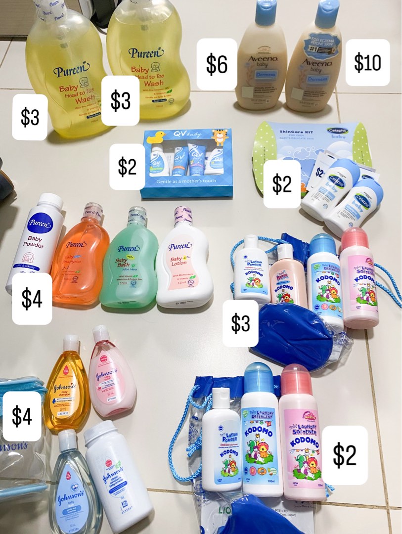 Assortment of baby wash/laundry detergent, Babies & Kids, Bathing ...