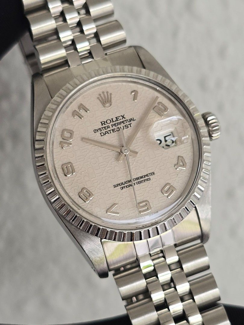 **RARE** ROLEX DATEJUST 16030 ANNIVERSARY DIAL JUBILEE BRACELET ...