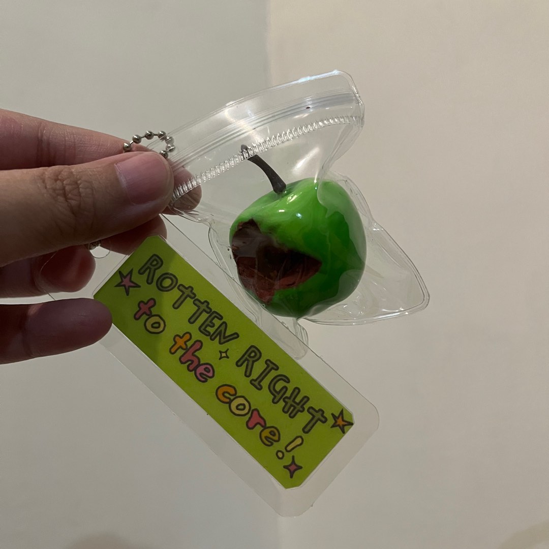 Brat Apple Charli Xcx Fan Merchandise Keychain, Hobbies & Toys ...
