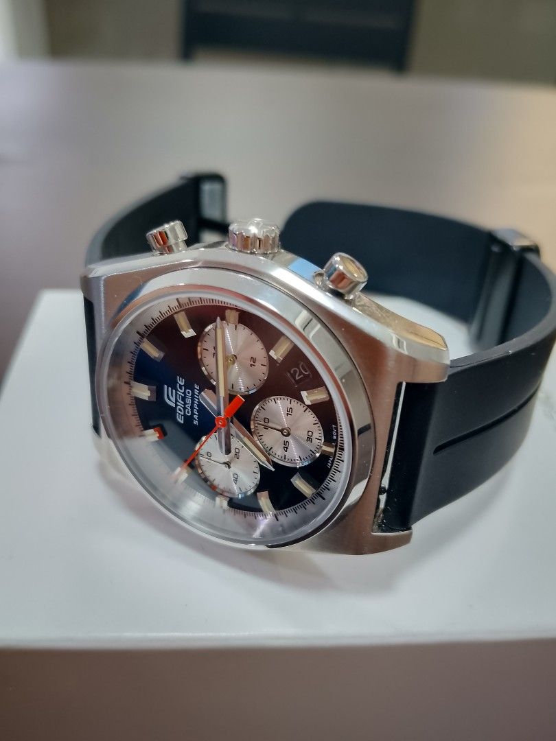 Casio Edifice Chronograph Panda Dial Analog Quartz Watch EFB-730D-1AV ...