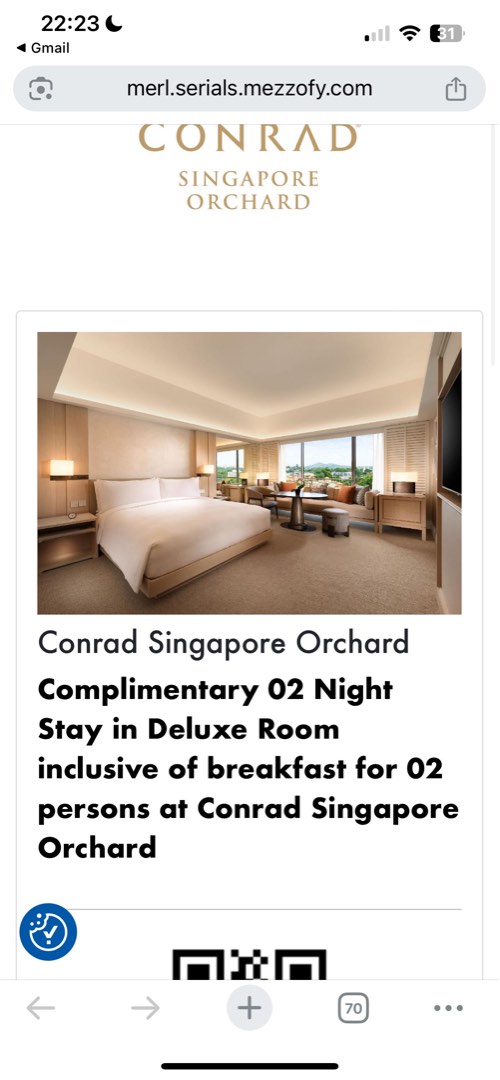 Conrad Orchard Voucher: 2 Night Stay in a Deluxe room with Breakfast ...