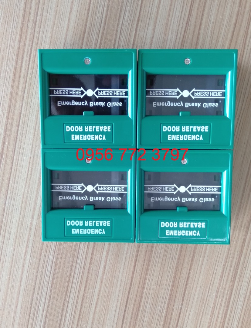 Emergency break glass, Green emergency break glass, Furniture & Home ...