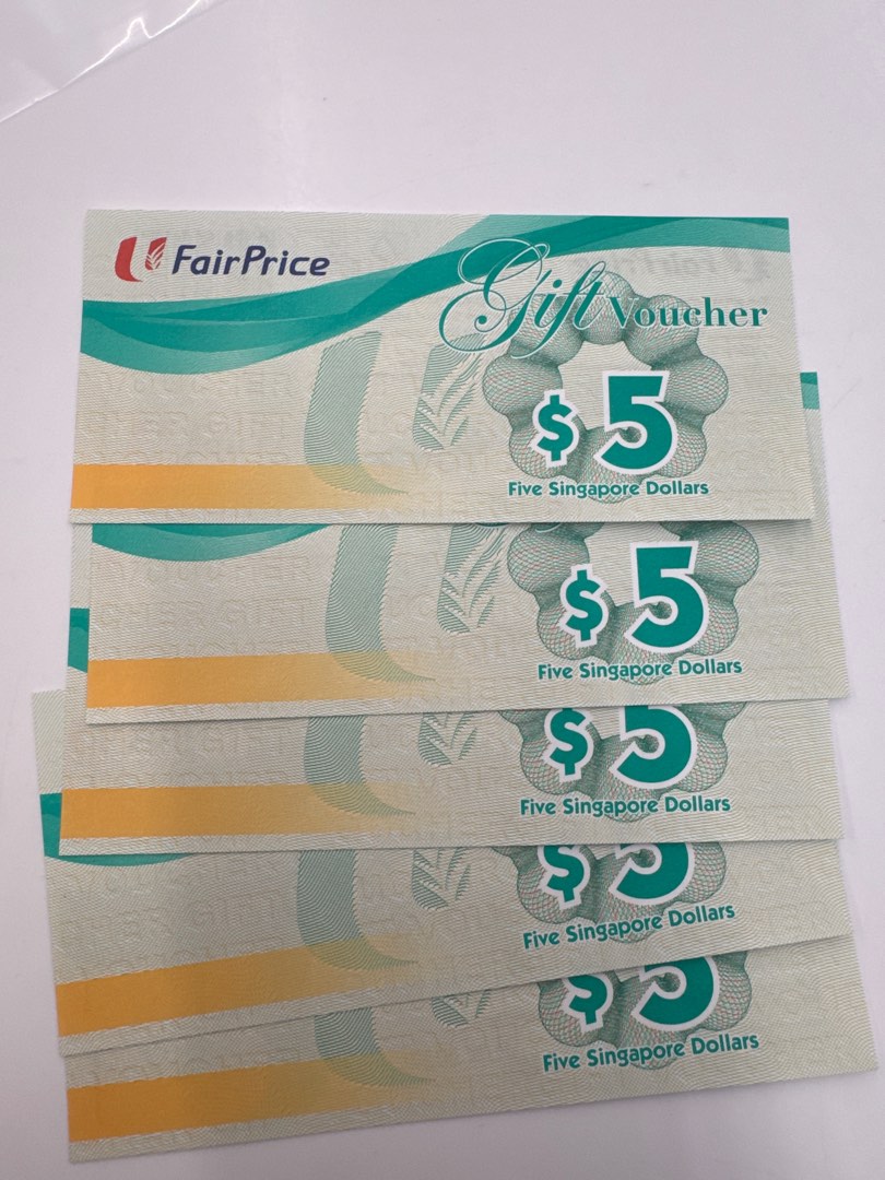 FairPrice $5 Gift Voucher, Tickets & Vouchers, Vouchers on Carousell
