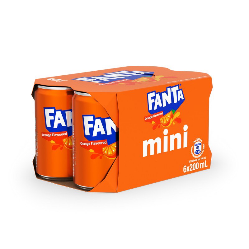 [現貨急清]Fanta Mini Orange Flavoured 6 x 4 x 200ml, 嘢食 & 嘢飲, 飲料 - Carousell