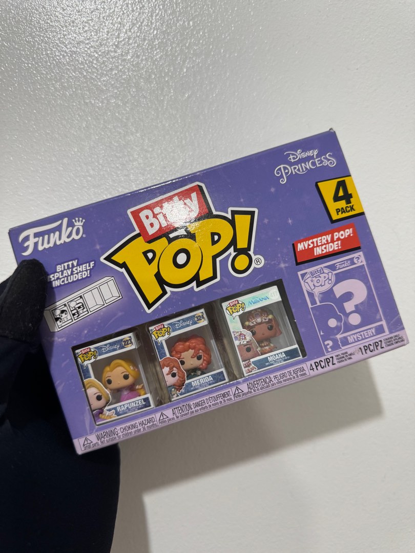 Funko Bitty Pop! Disney: Rapunzel, Merida, Moana & Mystery Bitty ...