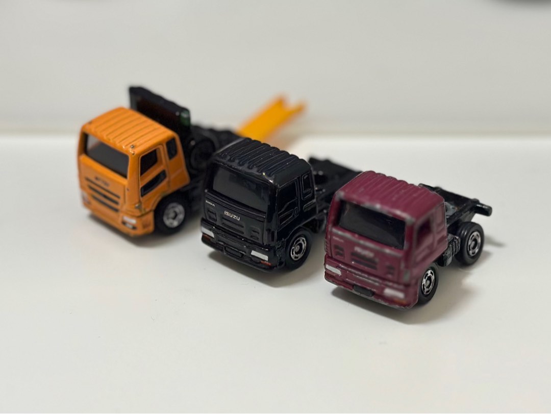 Isuzu Nittsu Diecast Giga Hino Trailer Lorry Van Panel Mix Combo Tomica ...