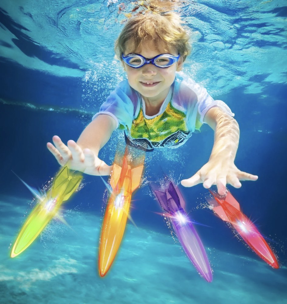 Light-Up Torpedoes Dive toys, Hobbies & Toys, Toys & Games on Carousell