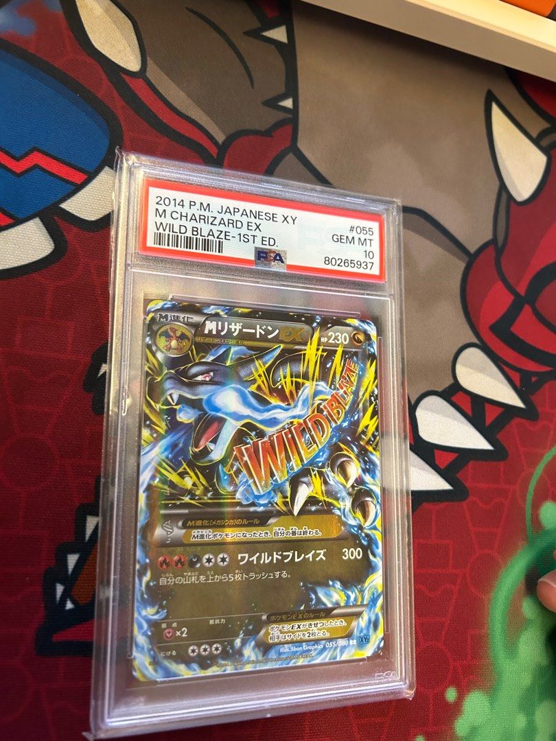 Pokemon Mega Charizard Wild Blaze First Edition PSA 10, Hobbies & Toys ...