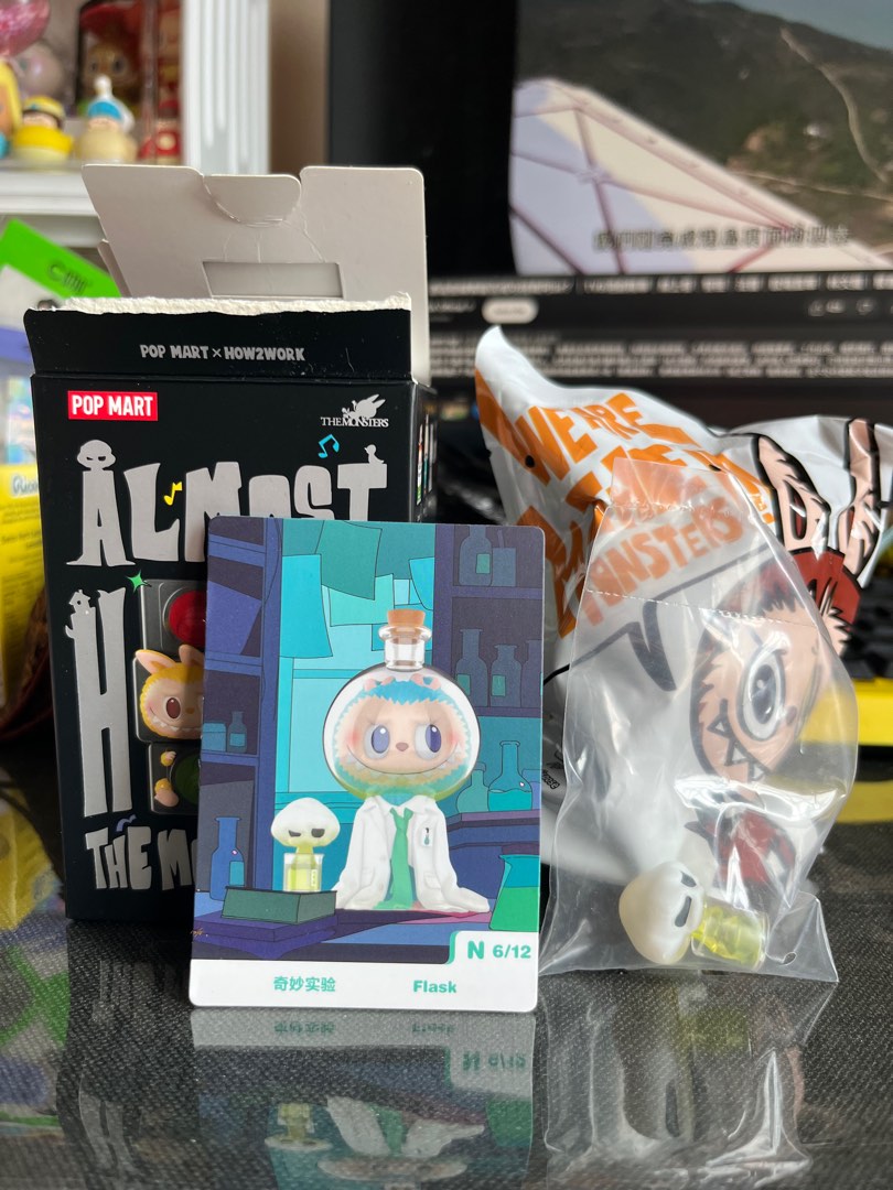 Popmart The Monsters Labubu Almost Hidden Series (Flask), Hobbies ...