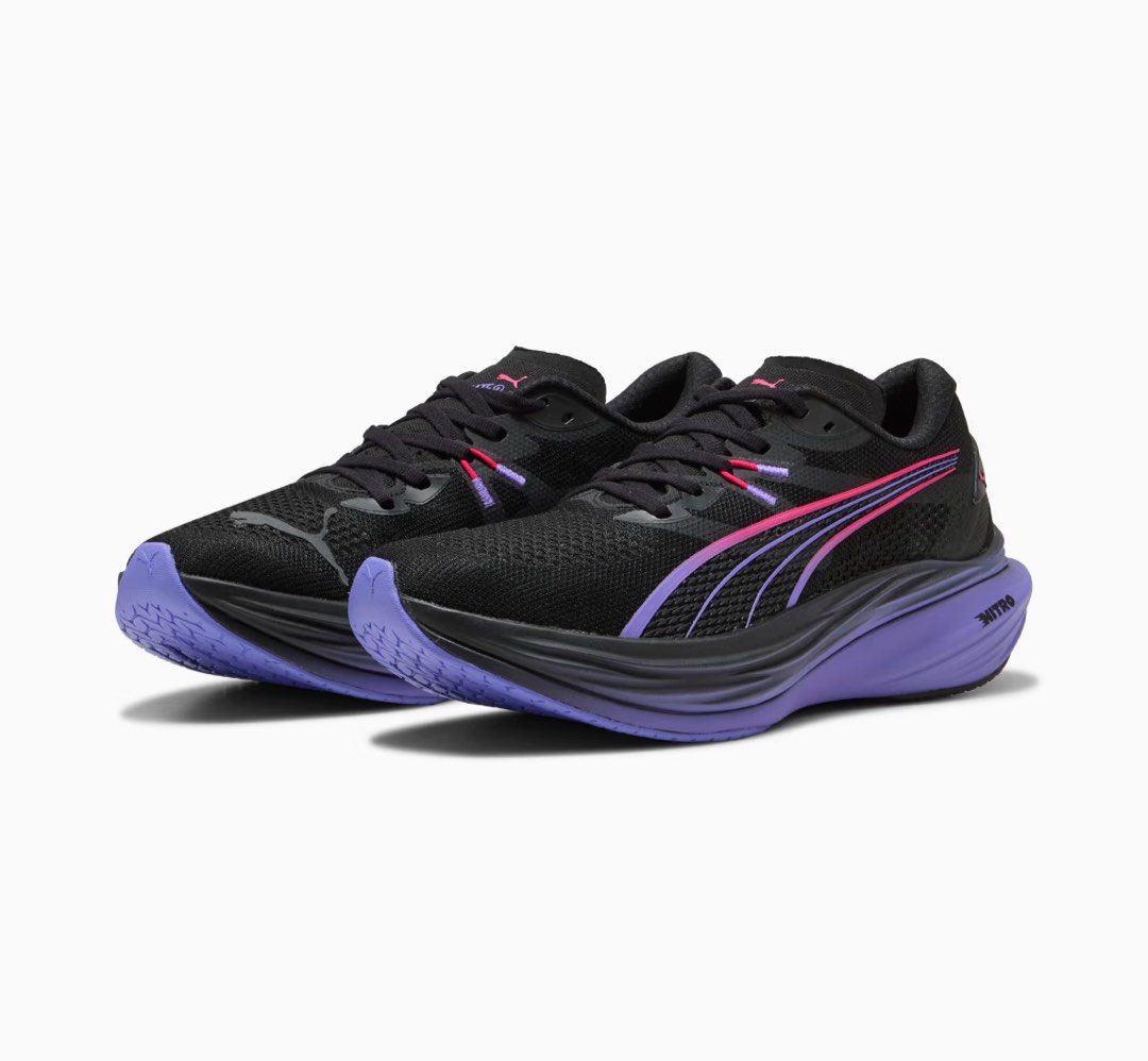 Puma Deviate Nitro 3 Running - Black/Purple, Men's Fashion, Footwear ...