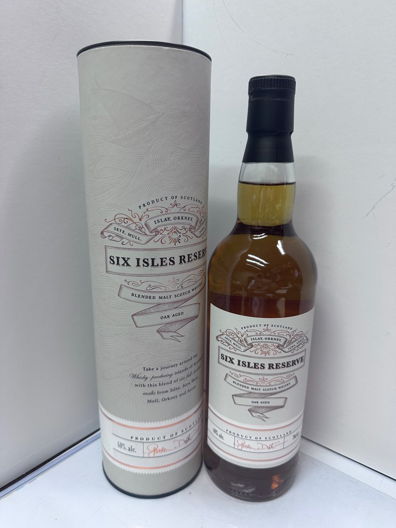 Six Isles Reserve Blended Malt Scotch Whisky 700ml C31-11, 嘢食 & 嘢飲, 酒精 ...