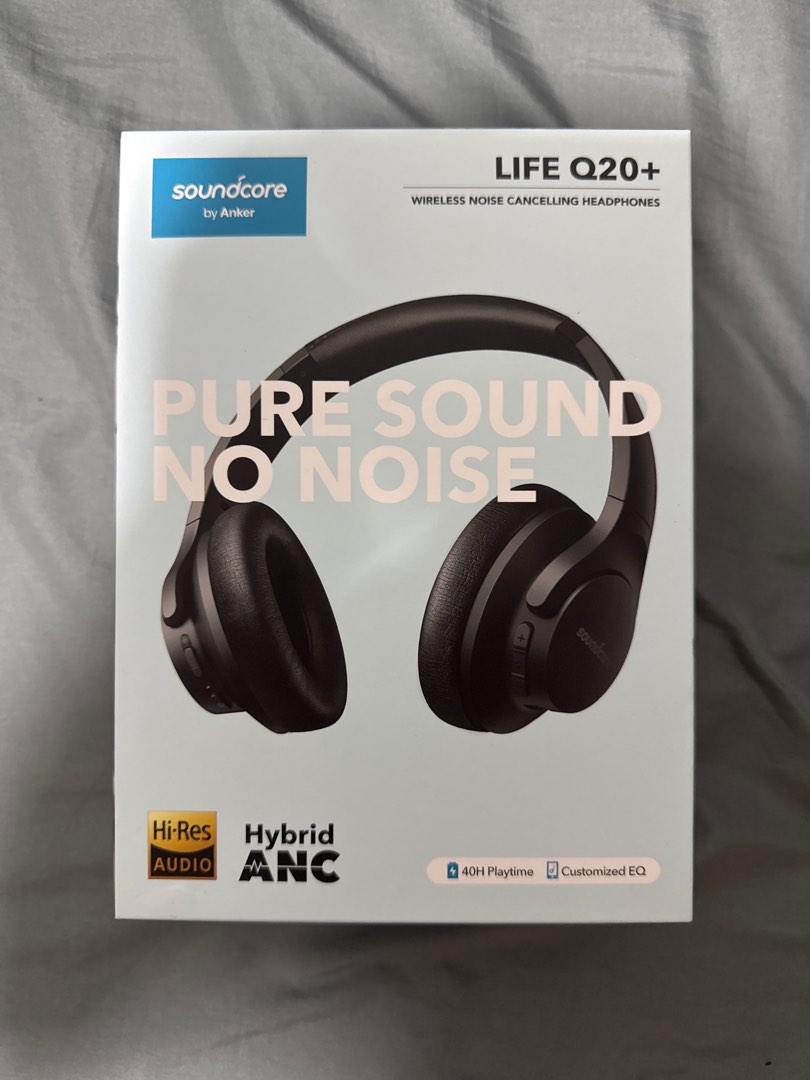 Soundcore Life Q20+ Wireless Noise Cancelling Headphones, Audio ...