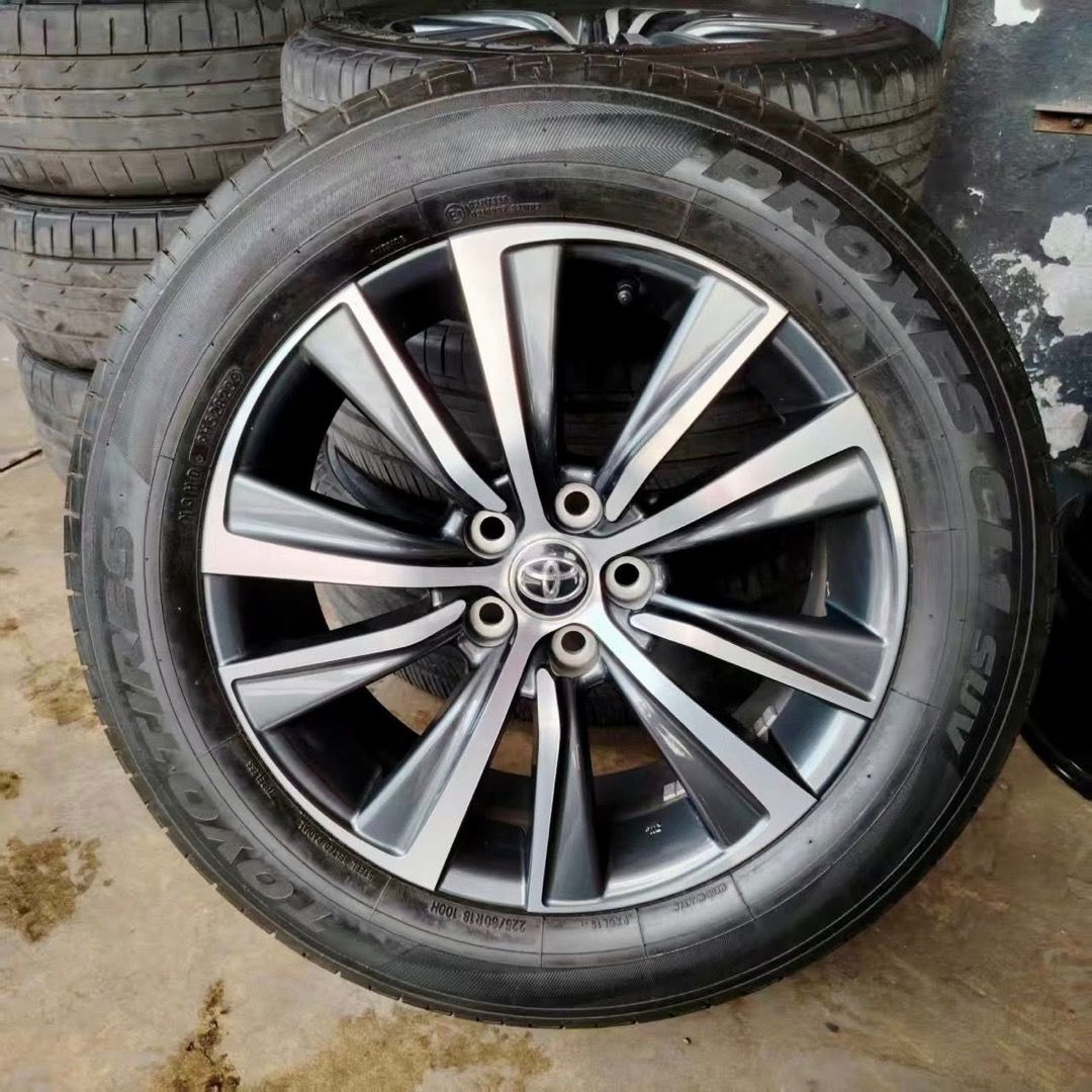 SPORT Rim TOYOTA ORI 18" TYRE TOYO 70% HARRIER ESTIMA ALPHARD VELLFIRE ...