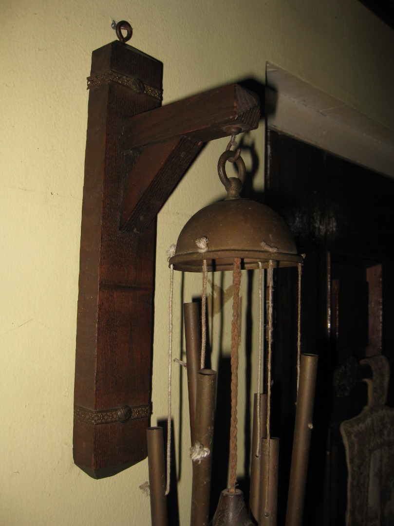 19th Century Antique Gothic Revival Era Oak & Brass Chime, Hobbies ...