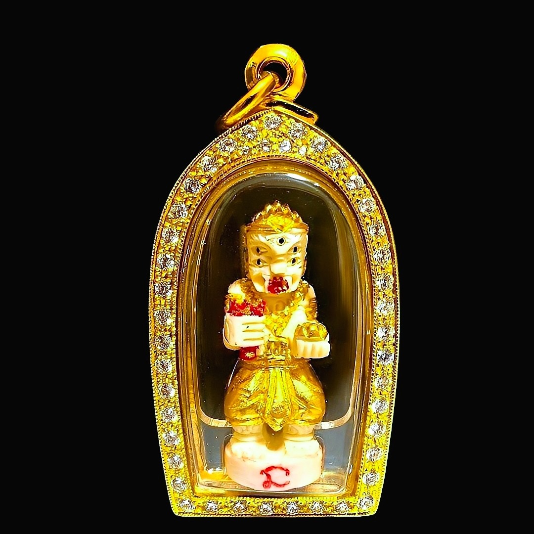 [$428] Sihuhata Roop Lor/Si Hu Ha Ta Amulet/4 Ear 5 Eye, Kruba Boon ...