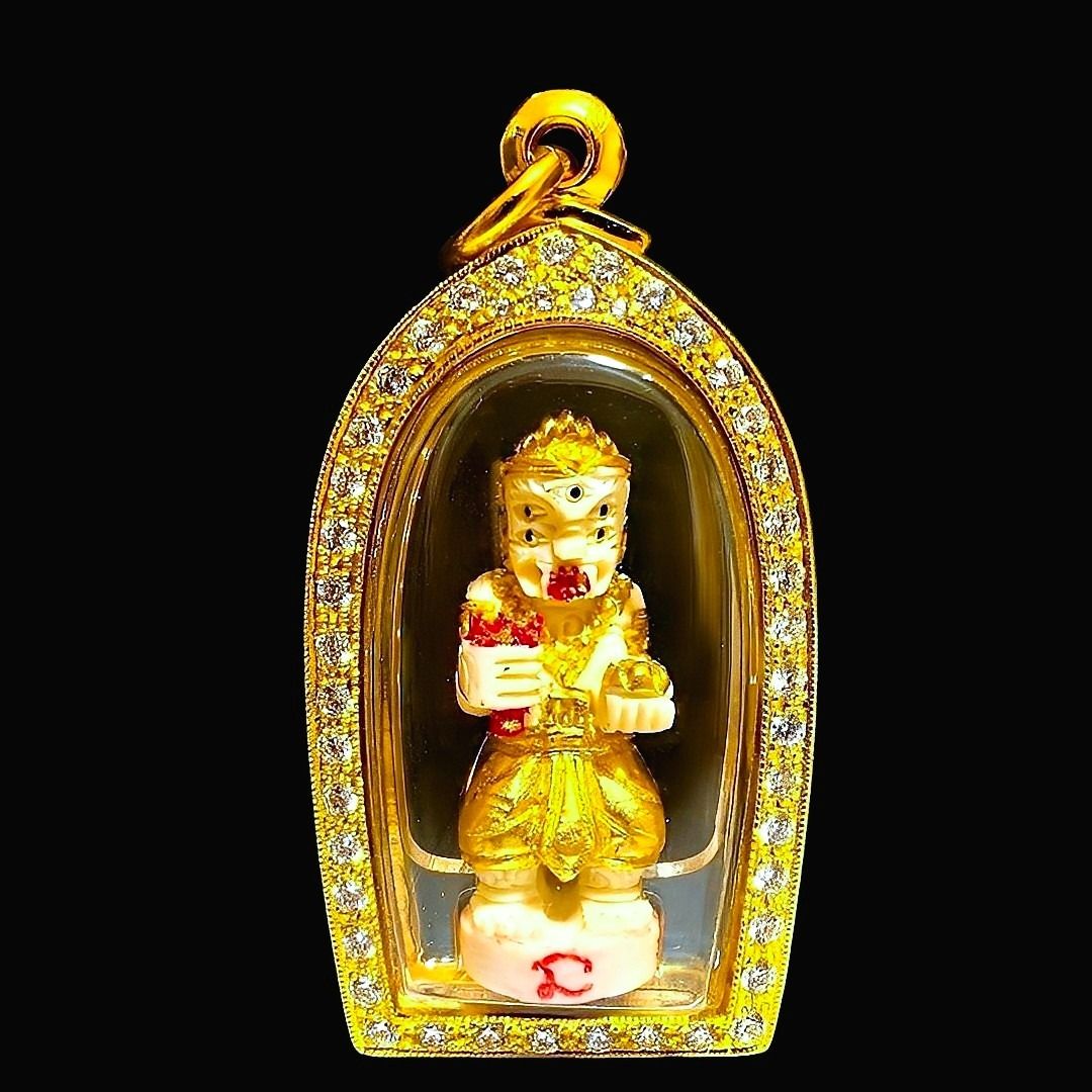 [$428] Sihuhata Roop Lor/Si Hu Ha Ta Amulet/4 Ear 5 Eye, Kruba Boon ...