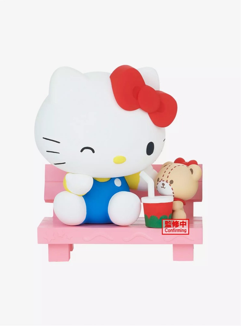 Banpresto Hello Kitty With Tiny Chum Bench Figure Figurine, Hobbies ...