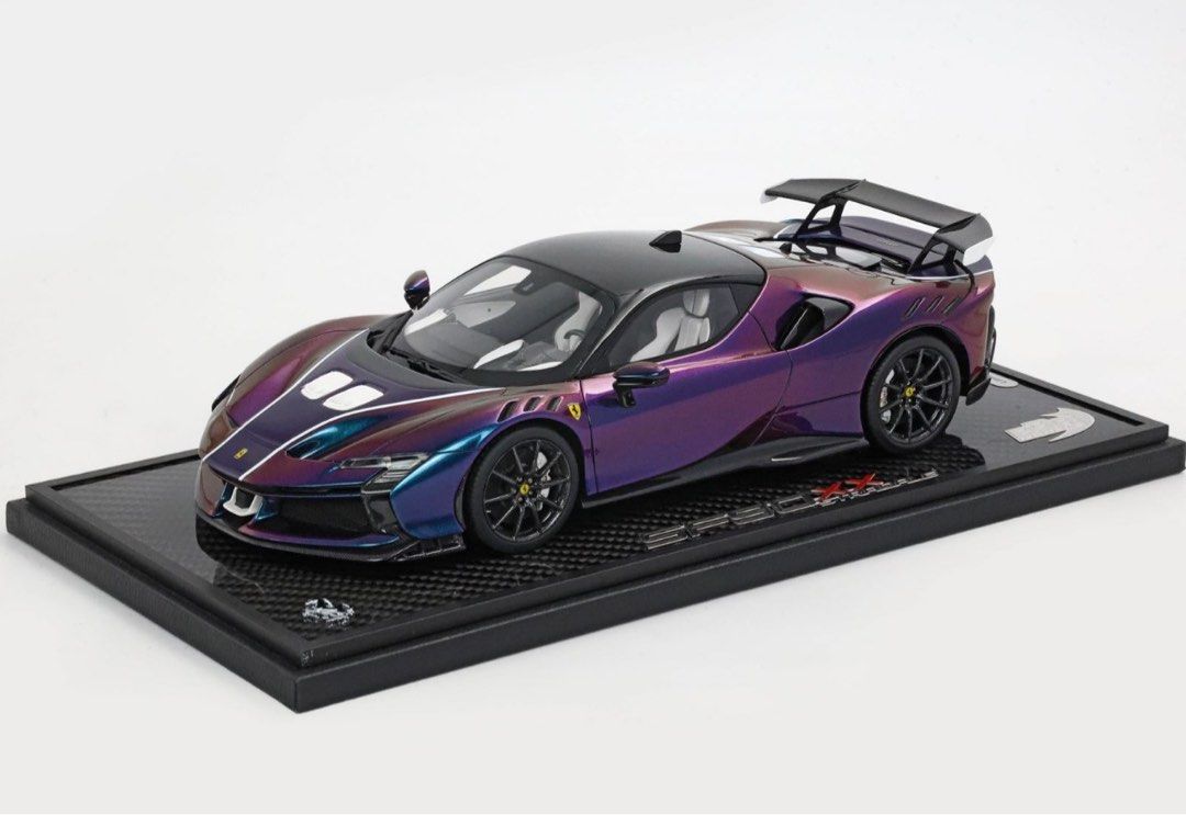 BBR 1:18 Ferrari SF90 XX Stradale (Chameleon/Black Roof/White), Hobbies & Toys, Toys & Games on ...