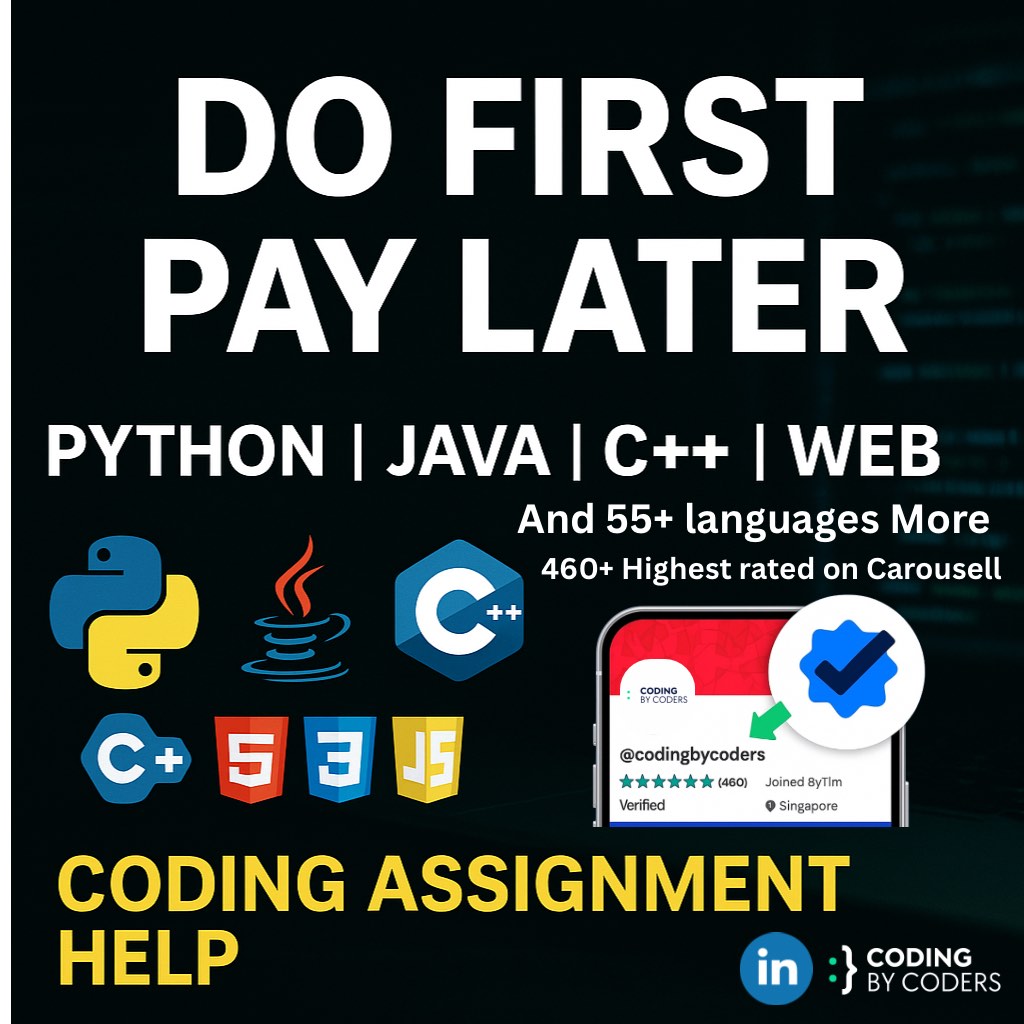 Coding Assignment Help Programming Help Urgent Coding Help Service Python Solidworks SQL Linux ...
