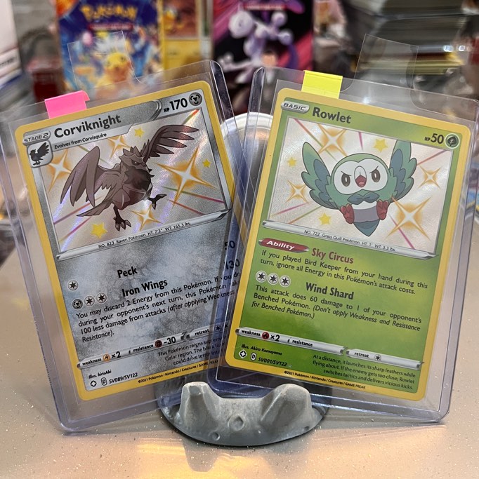 Corviknight Rowlet Shiny Set (English) Shining Fates - Pokémon Cards ...