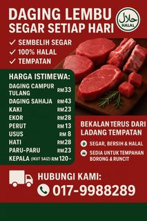 Daging lembu fresh tempatan, Food & Drinks, Other Food & Drinks on ...