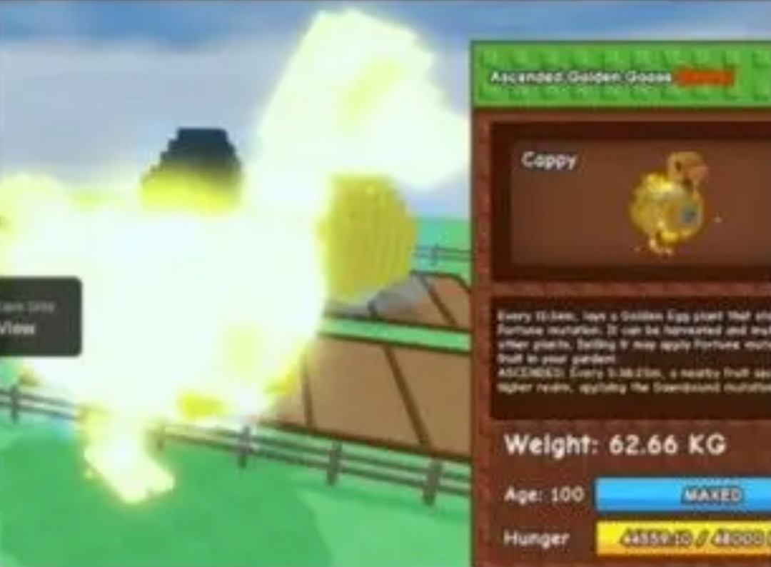 Godly Titan rainbow goose 107.31kg, age 100 | Huge ascended Golden ...