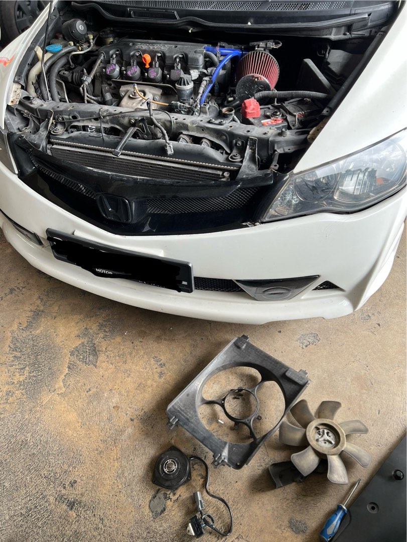Honda civic replace air con fan motor, Car Accessories, Car Workshops ...
