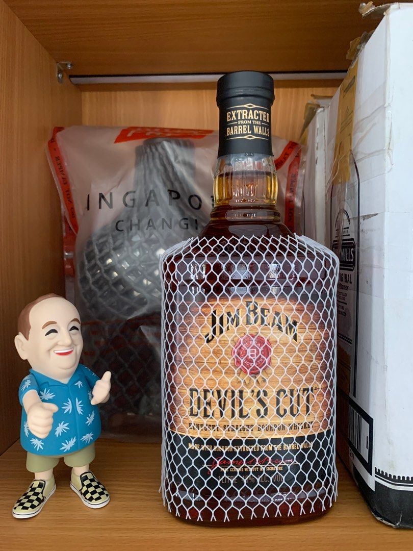 Jim Beam Devil's Cut 1Liter Jimbeam, Makanan & Minuman, Minuman Tidak ...