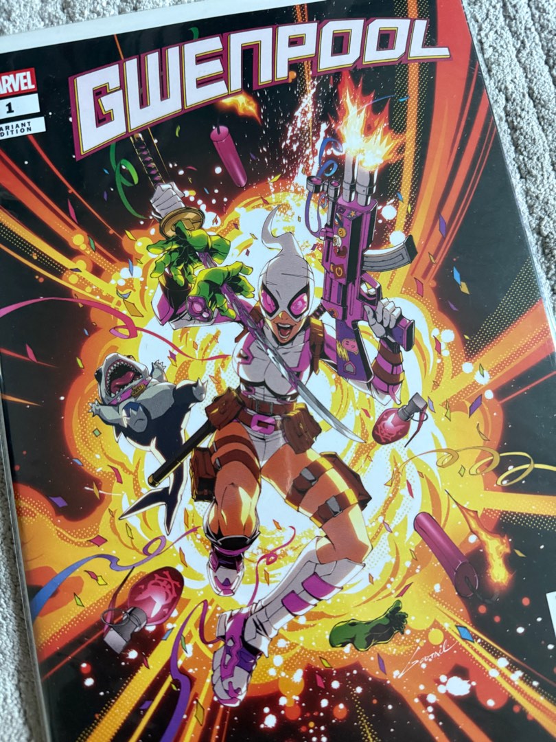 Marvel comics / Gwenpool #1 2025 1:25 ratio Godtail Incentive Variant ...