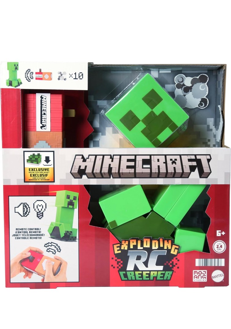 Minecraft Rc Creeper Remote Control Explode Toy, Hobbies & Toys, Toys ...