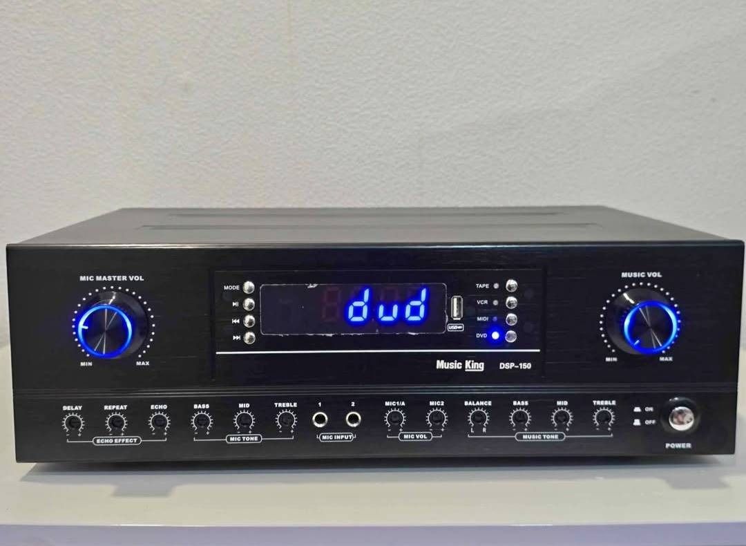 【音謀論影音工作室】Music King DSP-150 數位卡拉OK擴大機 有光纖同軸輸入, 耳機及錄音音訊設備, 其他音響配件及設備在旋轉拍賣