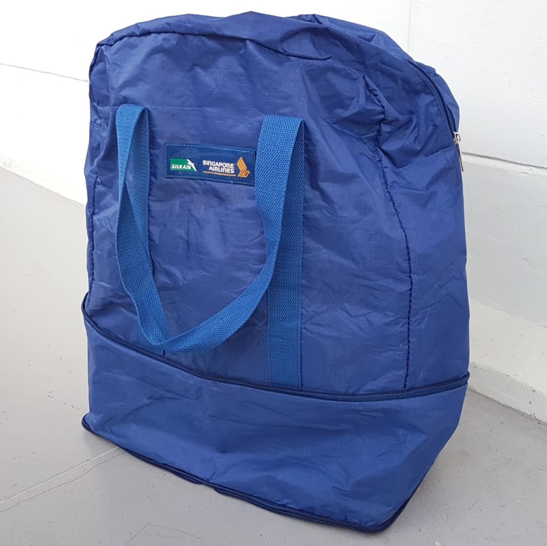Original Singapore Airlines, SILKAIR Foldable Expandable Bag, Luggage ...