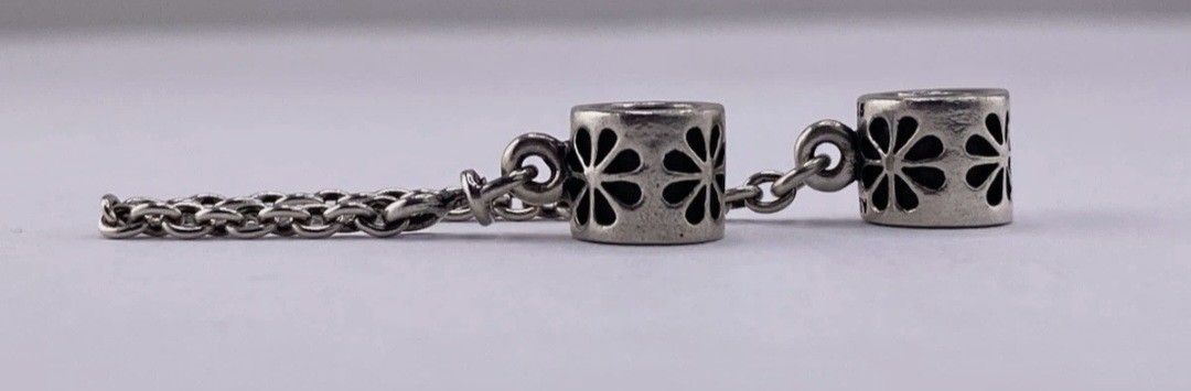 Pandora Daisy Flower Silver Safety Chain -Authentic, Women's Fashion ...