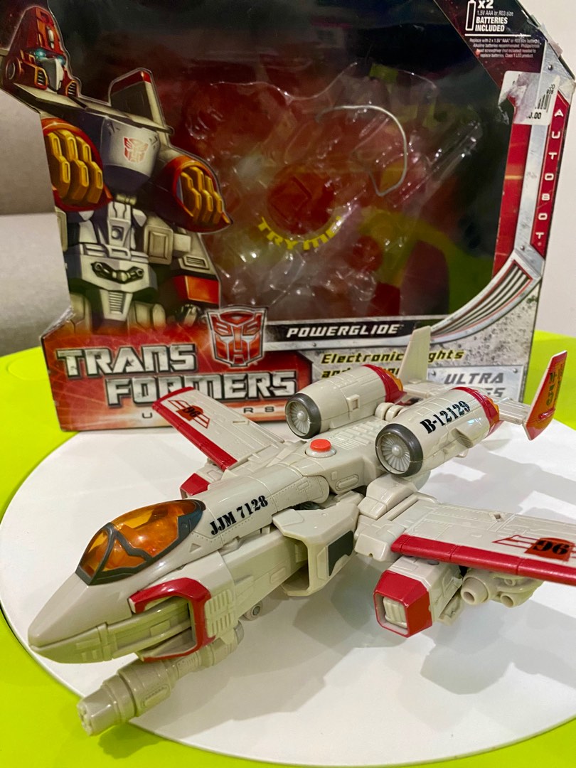 Preloved Transformers Universe Powerglide Ultra Class with Box Big Toy ...