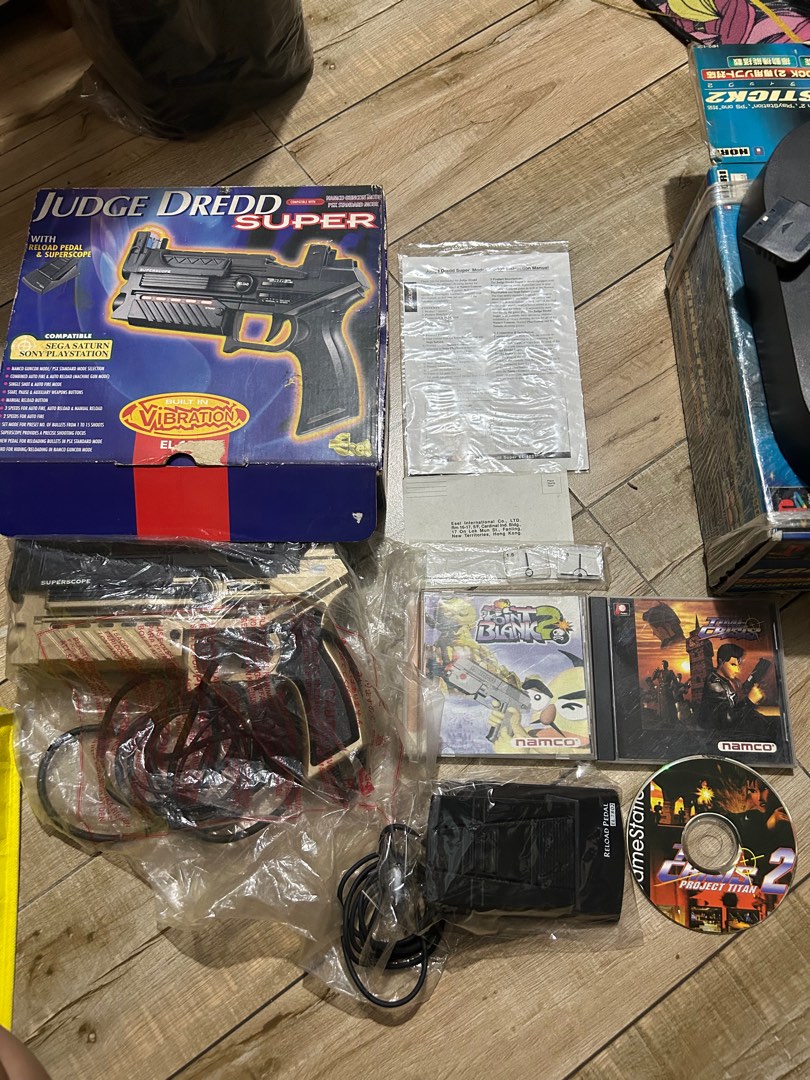 pre loved PS arcade judge dredd super with pedal for playstation, Video ...