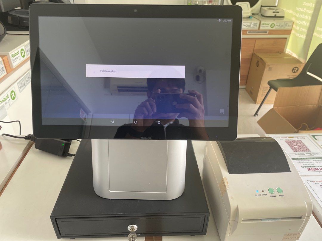 QashierX1 Smart Terminal POS System with Cash Drawer and Sticker ...