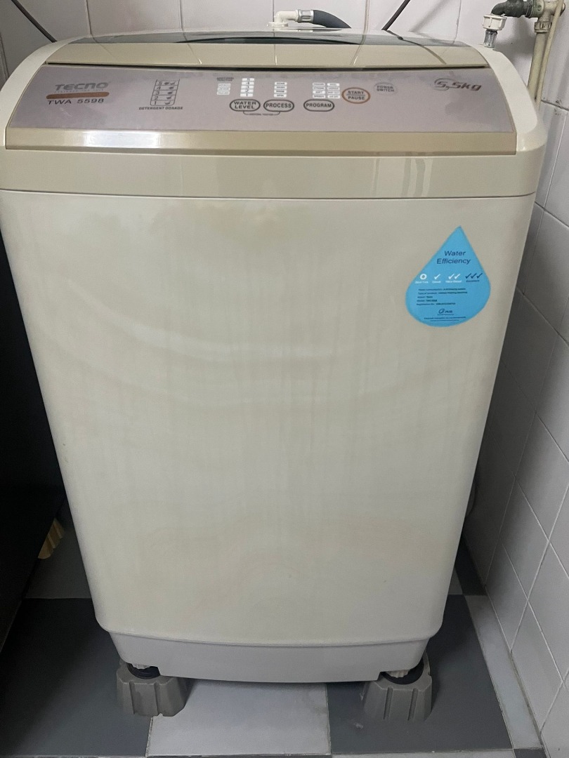 Tecno TWA 5588 5.5kg Top Load Washing Machine, TV & Home Appliances, Washing Machines and Dryers ...