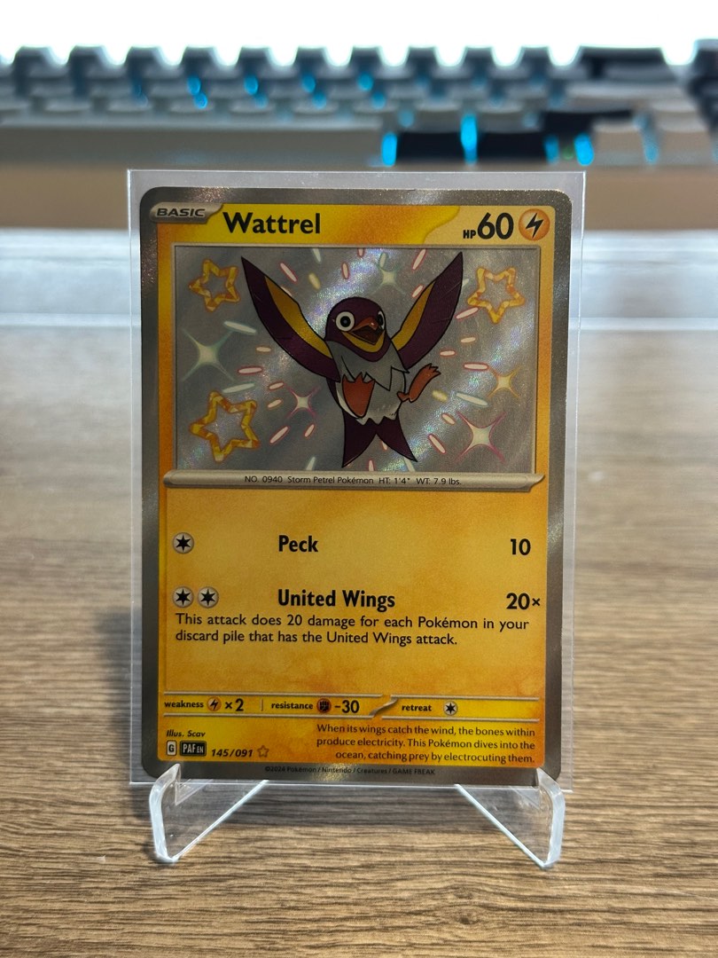 Wattrel Shiny - Pokemon Paldean Fates, Hobbies & Toys, Toys & Games on ...