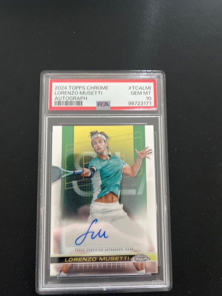 2024 Topps Chrome Auto I Lorenzo Musetti #TCA-LMI PSA 10 GEM MT Rookie ...