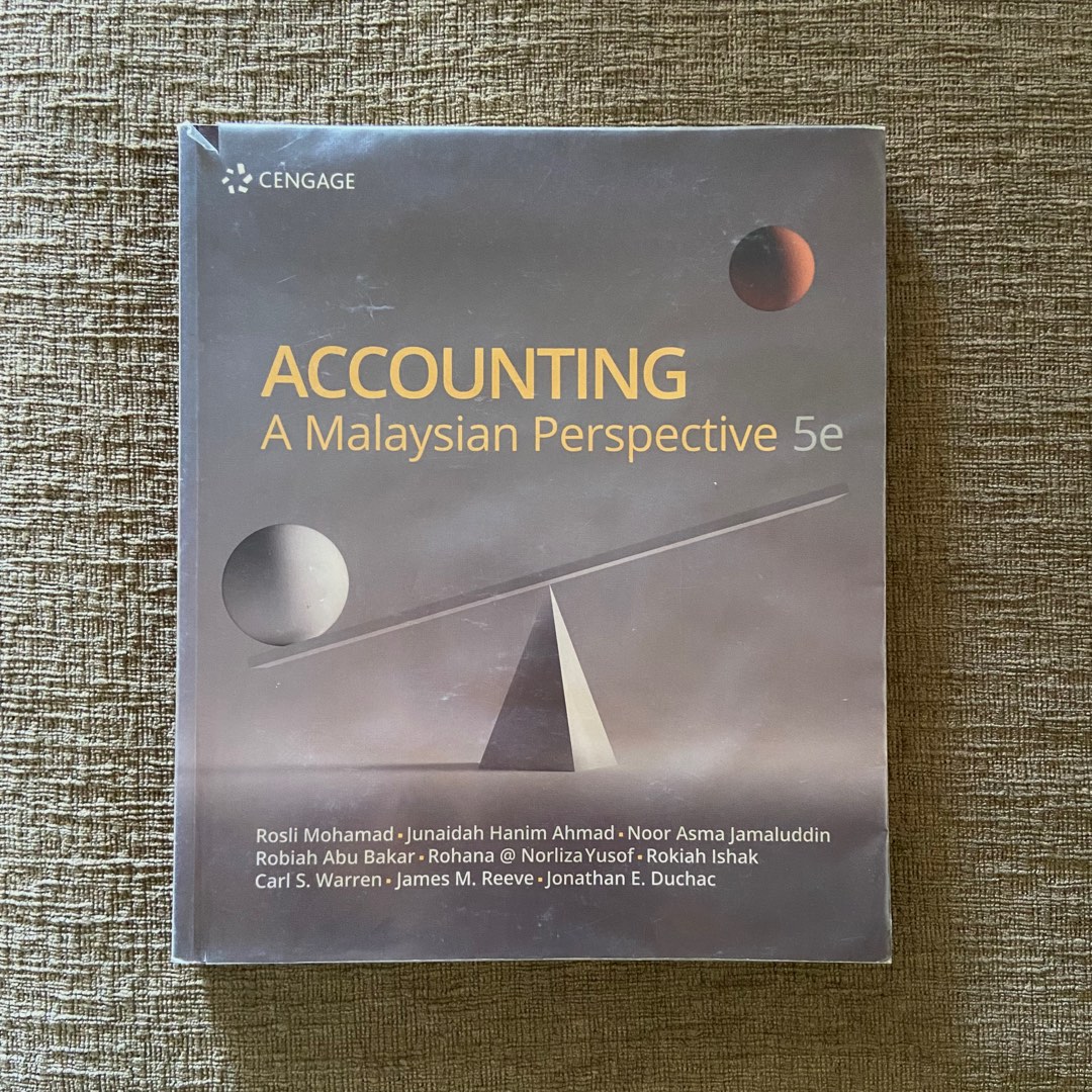 Accounting: A Malaysian Perspective 5e, Hobbies & Toys, Books ...