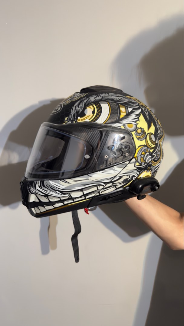 AKI Helmet with Intercom, Motorcycles, Motorcycle Accessories on Carousell