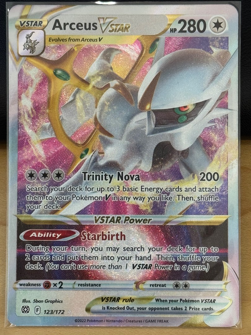 Arceus Vstar Brilliant Stars Pokémon Card Hobbies Toys Toys Games On Carousell