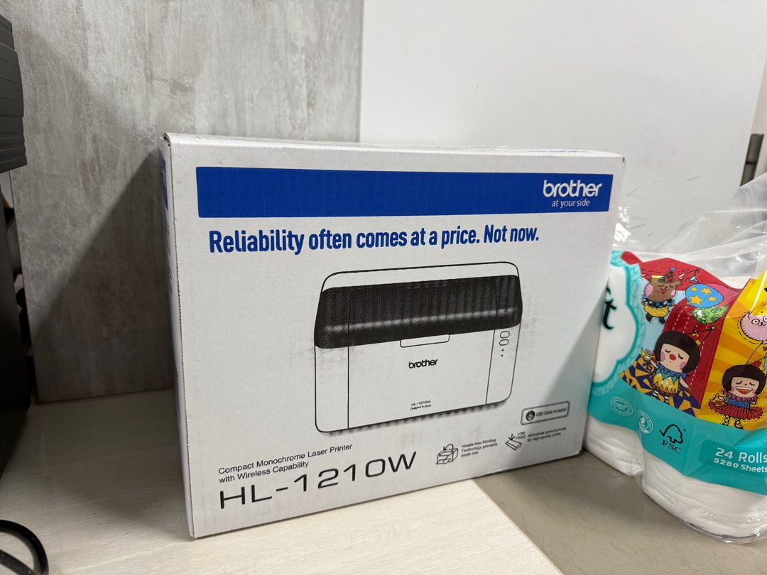 Brother HL-1210W Compact Monochrome Laser Printer, Computers & Tech ...