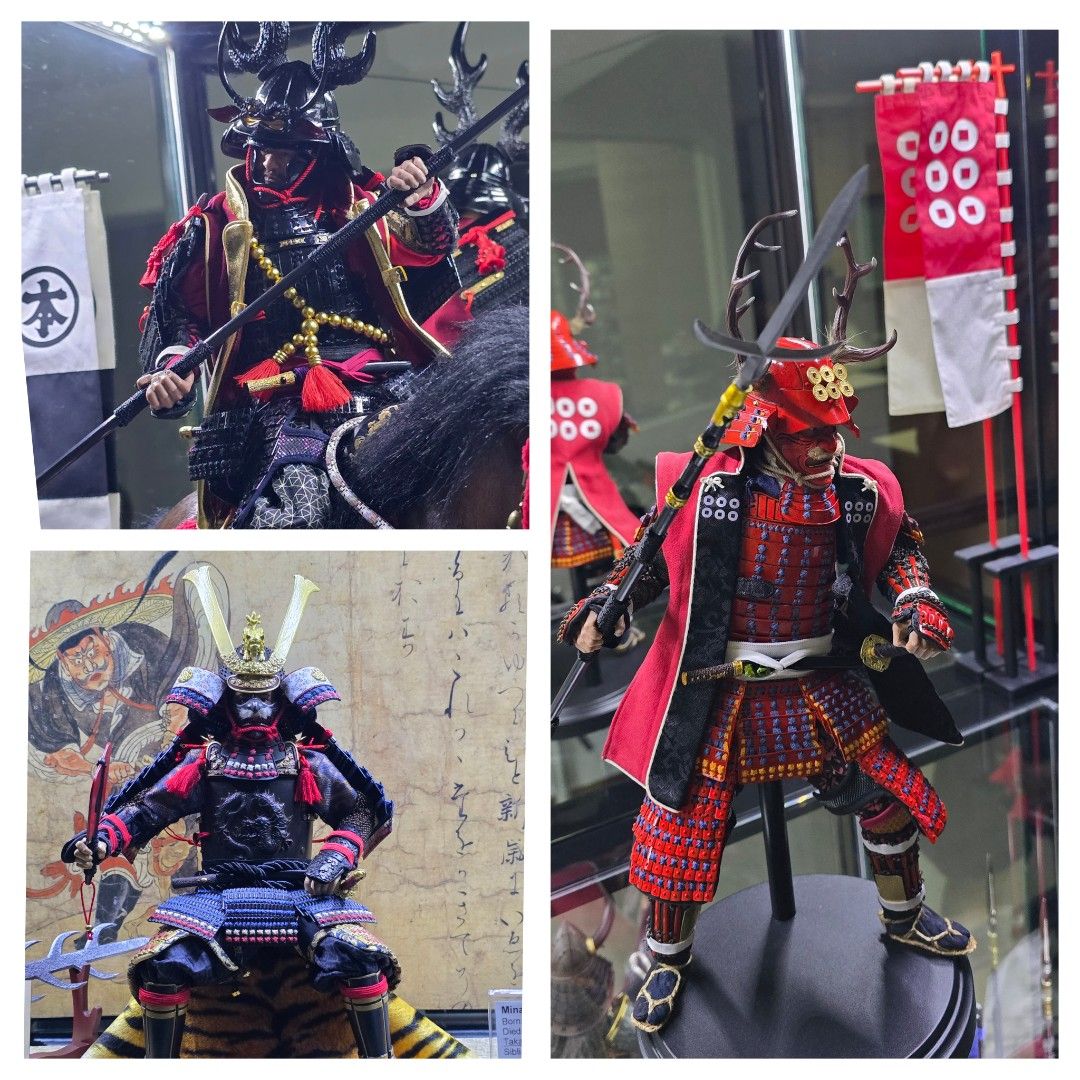 Coomodel 1/6 scale Samurai SE064 Shogun Blue Lion Armor Minamoto no ...
