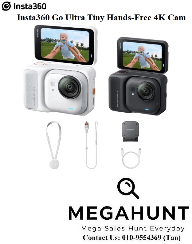 Insta360 GO Ultra Tiny Hands-Free 4K Cam Standard Bundle, Photography ...