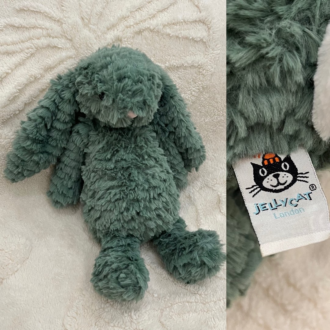 Jellycat Rabbit Bunny Green Plushie Soft Toy, Hobbies & Toys, Toys ...