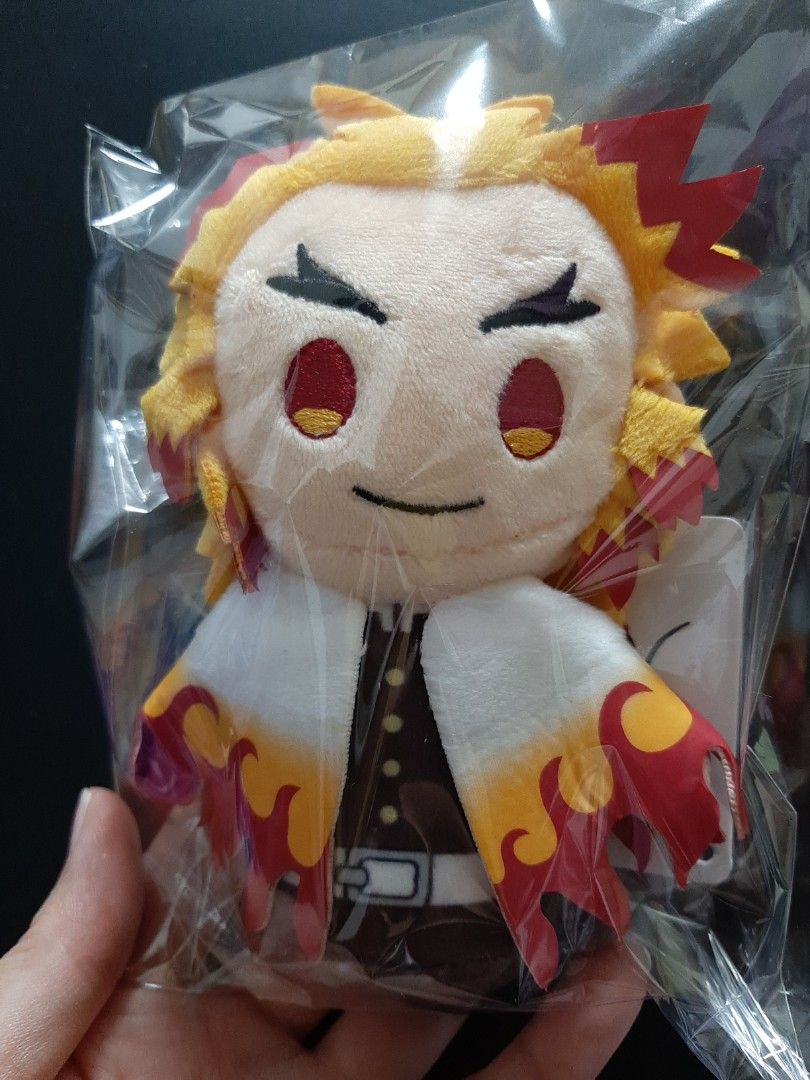 Kyojuro Rengoku Demon Slayer Kimetsu No Yaiba Mascot Plush Boneka Anime ...