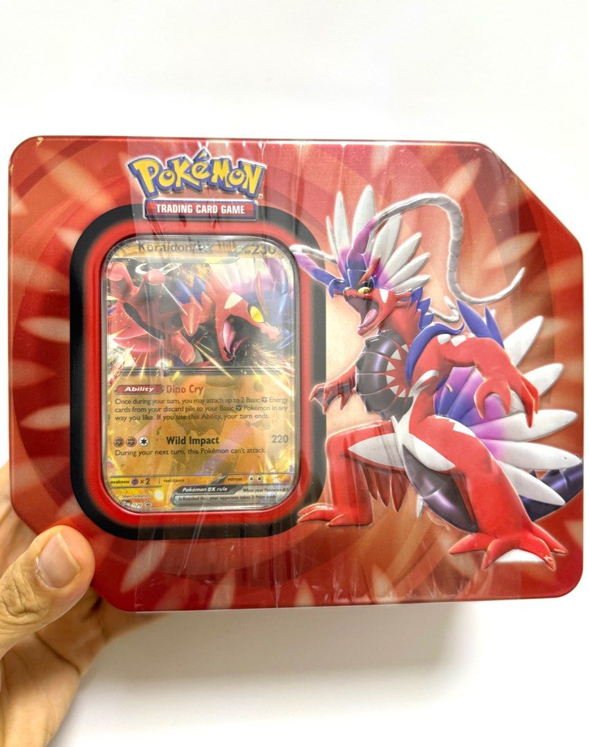 Pokemon Paldea Legends Tin - Large (Koraidon | Miraidon) (Paldea ...